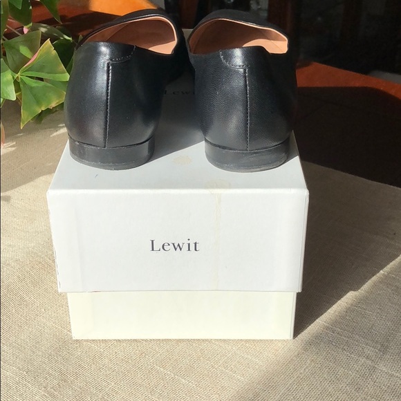 Lewit | Shoes | Lewit Gemma Black Leather Ballerina Flat Size 37 | Poshmark
